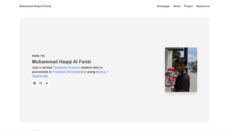 Muhammad Haqqi A. on LinkedIn: #project #nextjs #typescript #tailwindcss Muhammad Haqqi A. on LinkedIn: #project #nextjs #typescript #tailwindcss