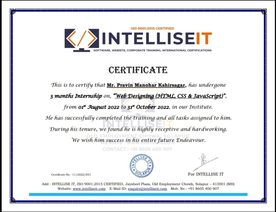 PRAVIN KSHIRSAGAR on LinkedIn: #webdesign #html #css #javascript # ... PRAVIN KSHIRSAGAR on LinkedIn: #webdesign #html #css #javascript # ...