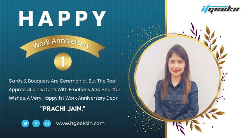 Prachi Jain on LinkedIn: #successfulloneyear Prachi Jain on LinkedIn: #successfulloneyear