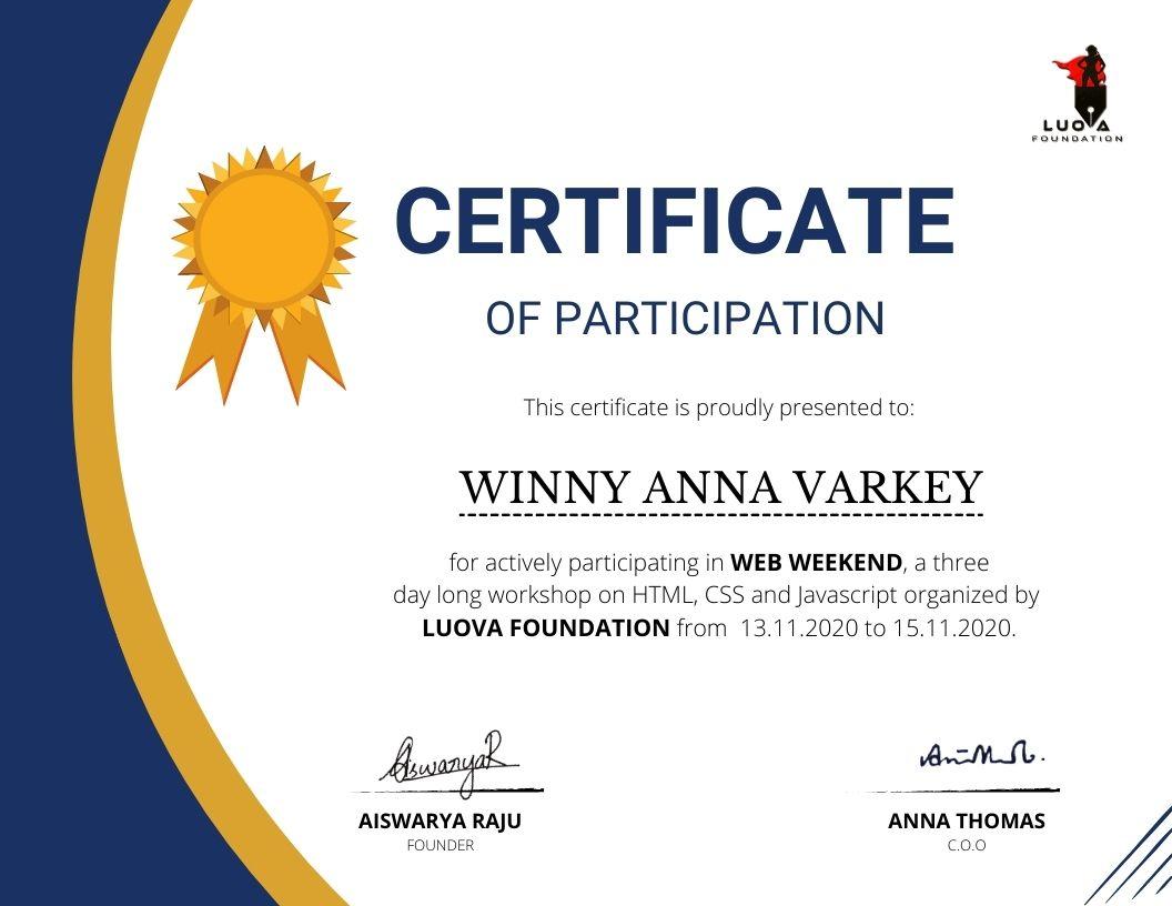 Winny Anna Varkey on LinkedIn: #html #css #javascript #onlineworkshop # ... Winny Anna Varkey on LinkedIn: #html #css #javascript #onlineworkshop # ...