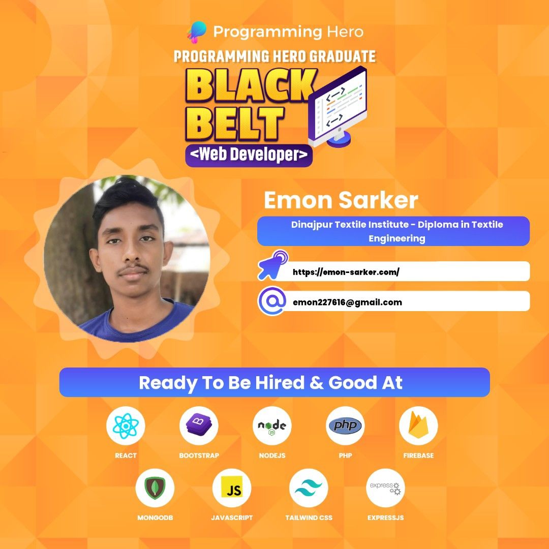 Emon Sarker on LinkedIn: finally ️ Emon Sarker on LinkedIn: finally ️