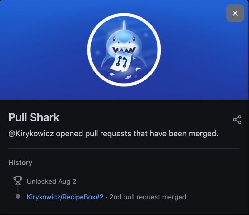 Robert Kirykowicz on LinkedIn: GitHub says I'm a Pull Shark now. Robert Kirykowicz on LinkedIn: GitHub says I'm a Pull Shark now.