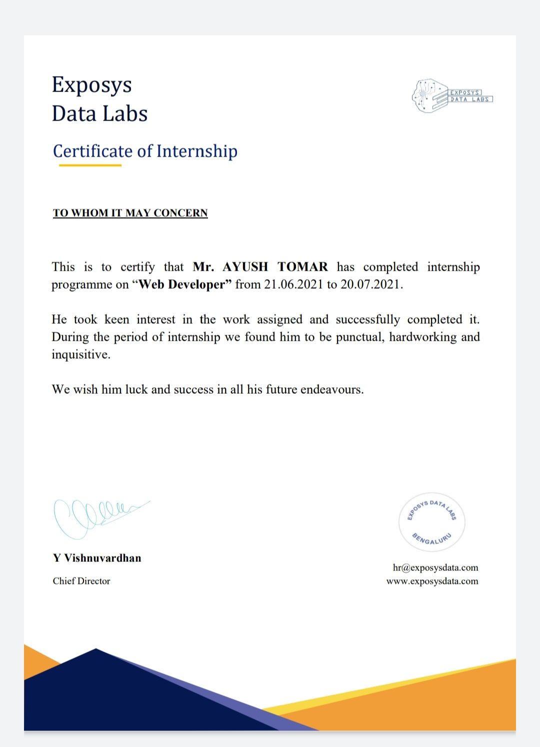 Ayush Tomar on LinkedIn: #internship #opportunity #data #webdevelopment Ayush Tomar on LinkedIn: #internship #opportunity #data #webdevelopment