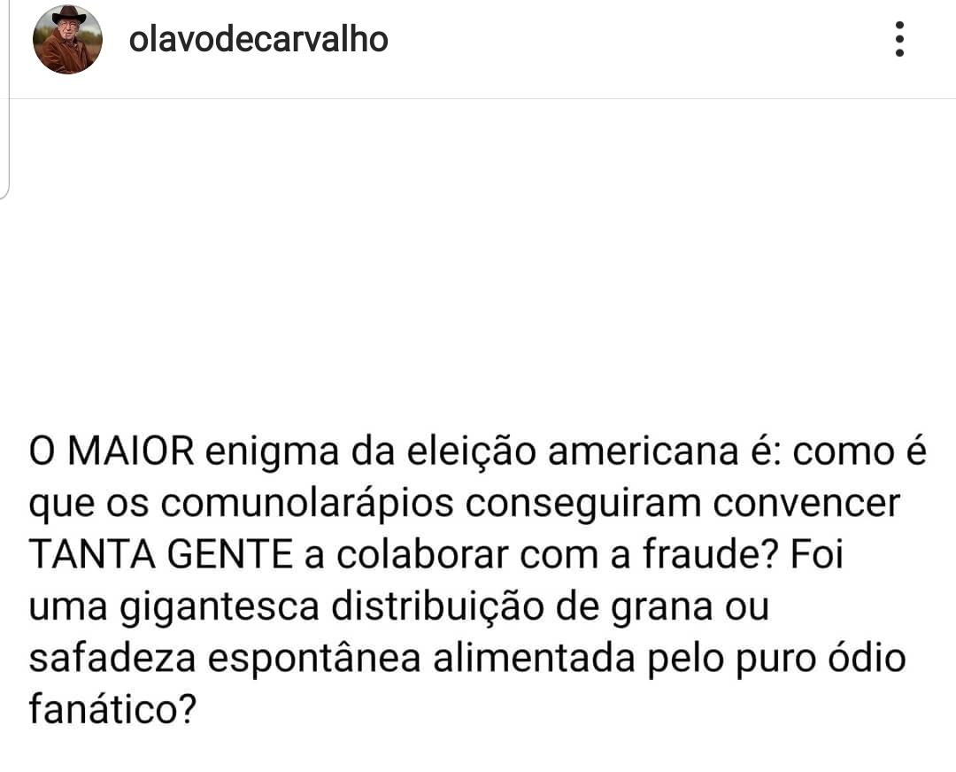 Arilda Costa McClive on LinkedIn: #olavodecarvalho #eleicoesamericanas ... Arilda Costa McClive on LinkedIn: #olavodecarvalho #eleicoesamericanas ...