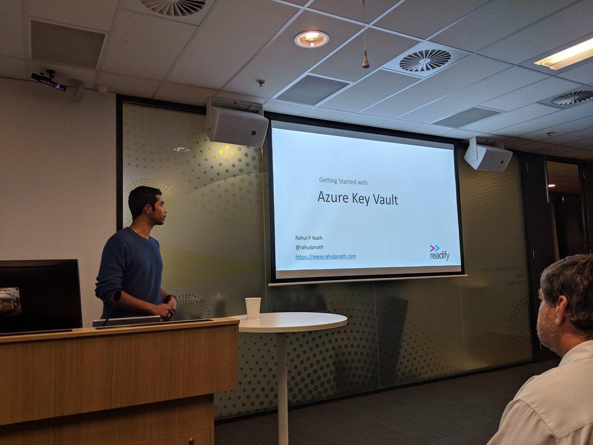 Rahul Pulikkot Nath on LinkedIn: Gave a talk on #Azure Key Vault at the ... Rahul Pulikkot Nath on LinkedIn: Gave a talk on #Azure Key Vault at the ...
