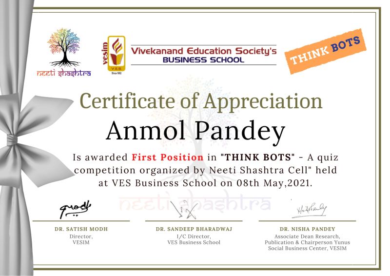 Anmol Pandey on LinkedIn: #victory #learning #vbs | 12 comments Anmol Pandey on LinkedIn: #victory #learning #vbs | 12 comments