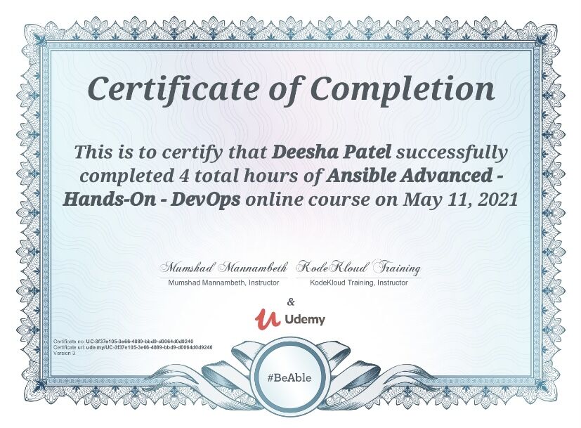 Deesha Patel on LinkedIn: #ansible #devops Deesha Patel on LinkedIn: #ansible #devops