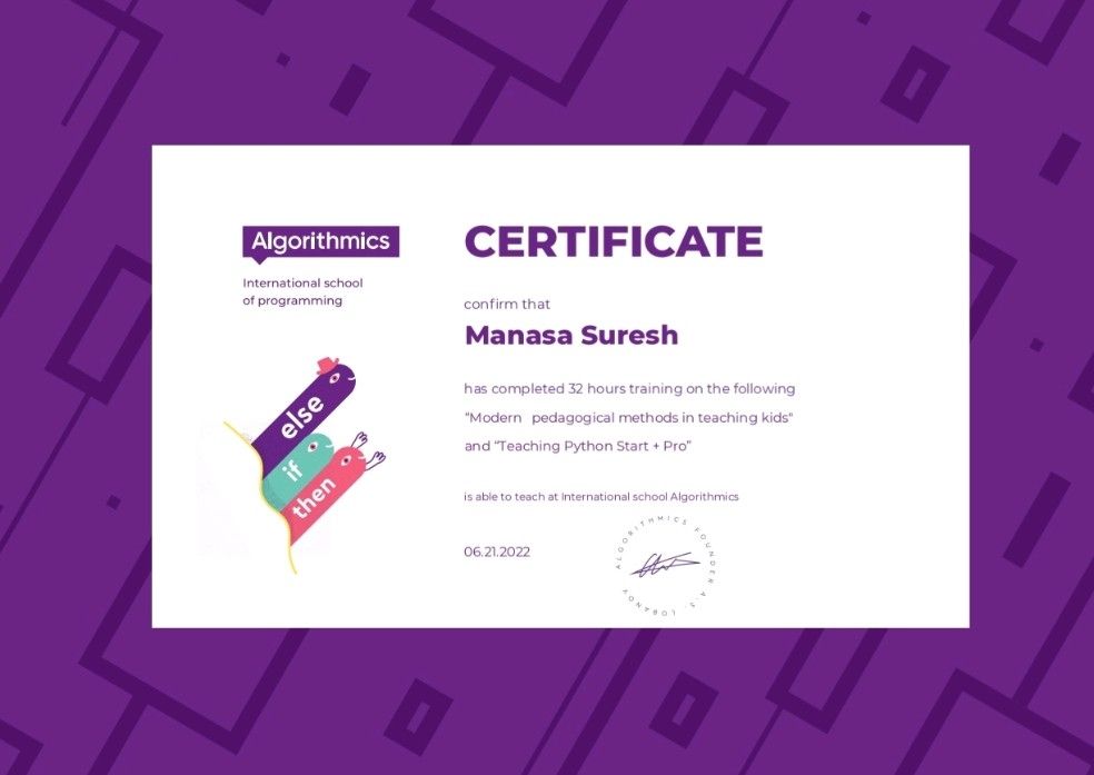 Manasa Suresh on LinkedIn: #pythonprogramming #tutor #pythondeveloper # ... Manasa Suresh on LinkedIn: #pythonprogramming #tutor #pythondeveloper # ...