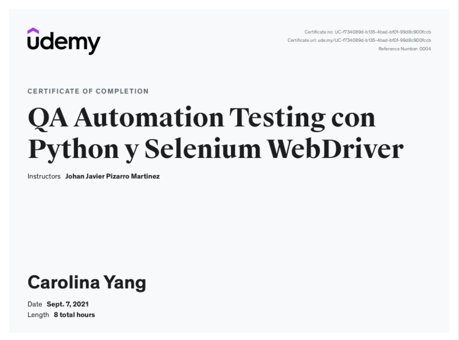 Carolina Yang on LinkedIn: #selenium #python Carolina Yang on LinkedIn: #selenium #python