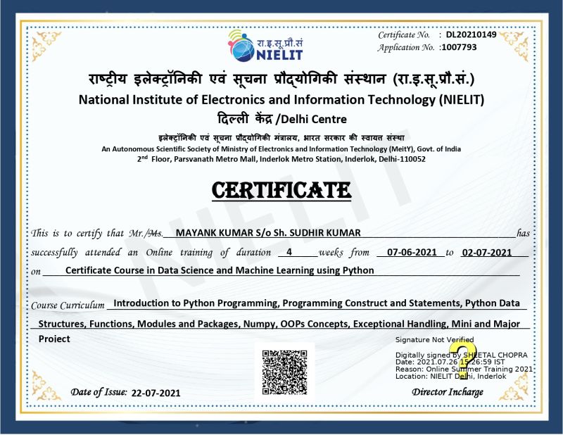 Mayank Kumar on LinkedIn: #machinelearning #pythonlearning # ... Mayank Kumar on LinkedIn: #machinelearning #pythonlearning # ...