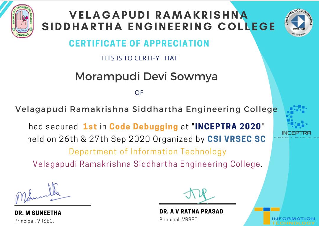 Morampudi Devi Sowmya on LinkedIn: #coding #python #csi #it #vrsec Morampudi Devi Sowmya on LinkedIn: #coding #python #csi #it #vrsec