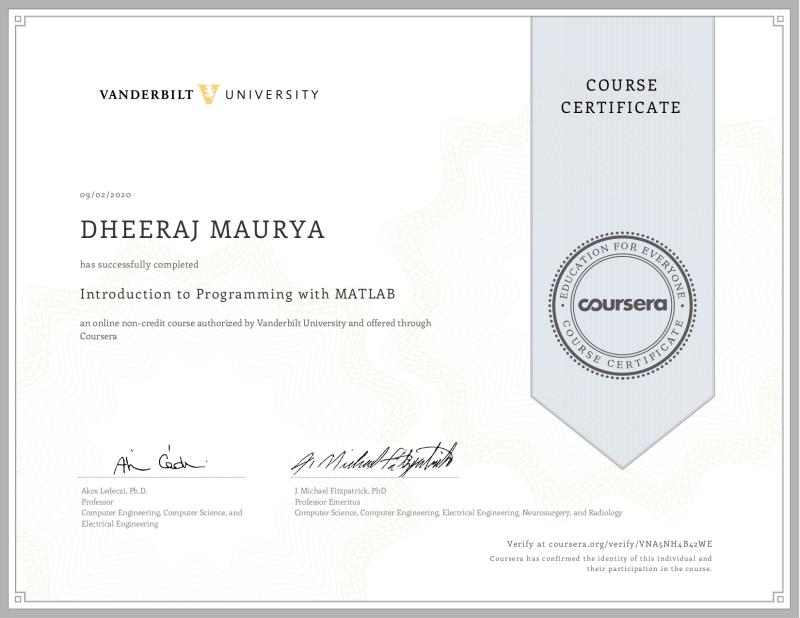 Dheeraj Maurya on LinkedIn: #matlab Dheeraj Maurya on LinkedIn: #matlab