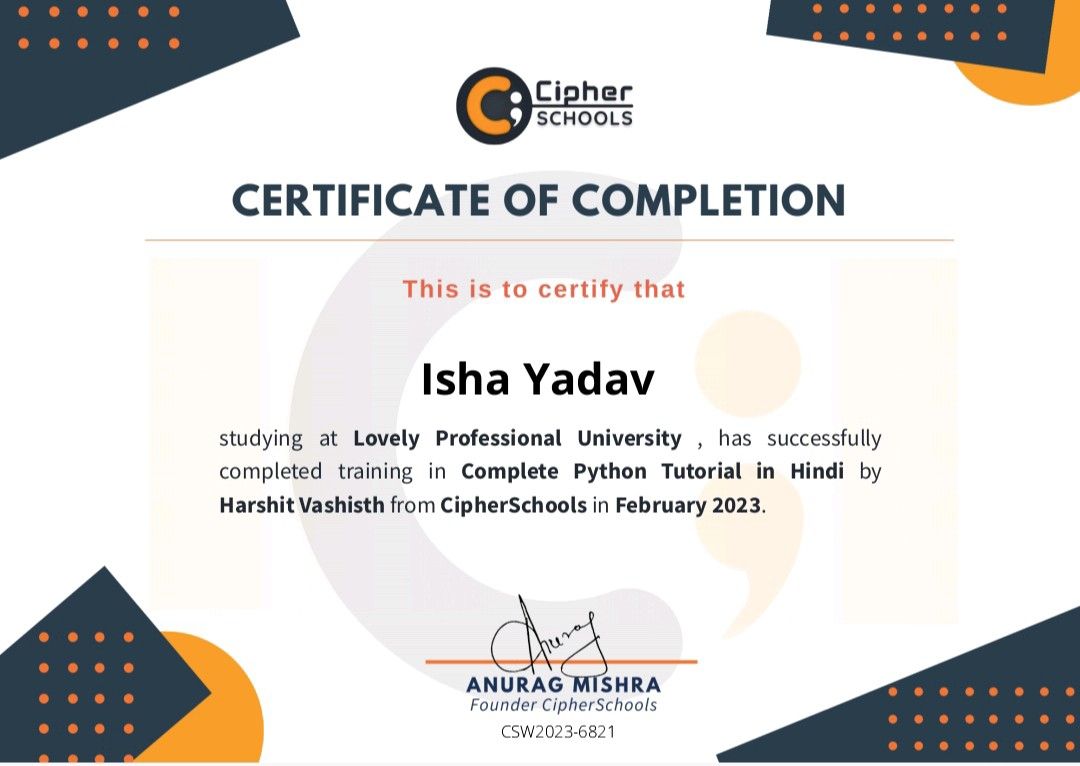 Isha Yadav on LinkedIn: #python Isha Yadav on LinkedIn: #python