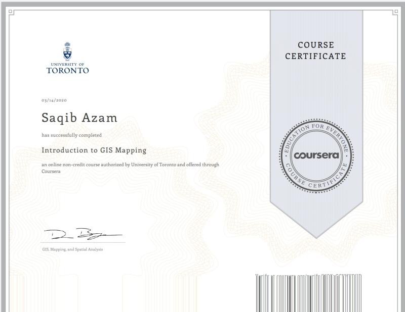 Saqib Azam on LinkedIn: Introduction to GIS Mapping by University of ... Saqib Azam on LinkedIn: Introduction to GIS Mapping by University of ...