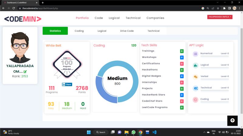 Omteja Yallapragada on LinkedIn: #coding #codemind #programming Omteja Yallapragada on LinkedIn: #coding #codemind #programming