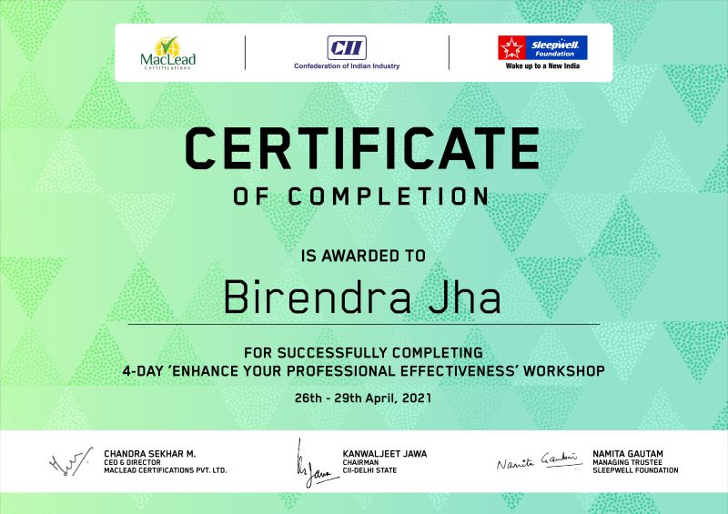 BIRENDRA KUMAR JHA on LinkedIn: #cii BIRENDRA KUMAR JHA on LinkedIn: #cii