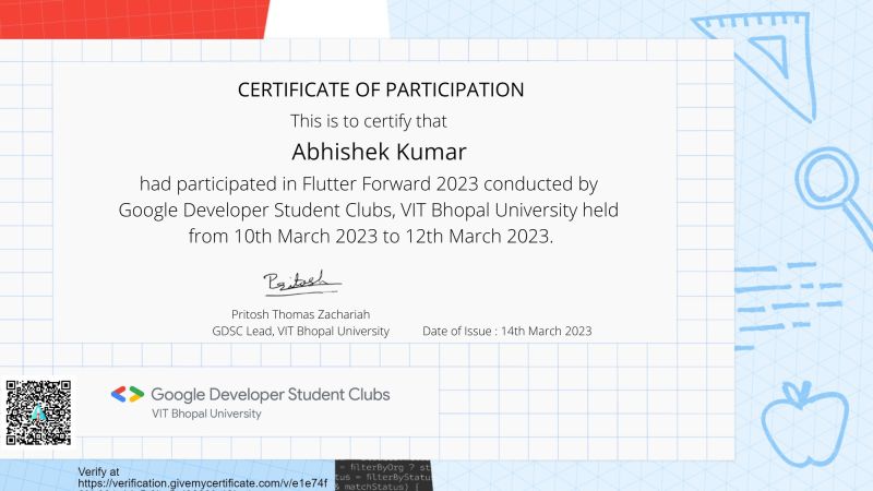 Abhishek Kumar on LinkedIn: #flutter #vitbhopal #dart #appdevelopment # ... Abhishek Kumar on LinkedIn: #flutter #vitbhopal #dart #appdevelopment # ...