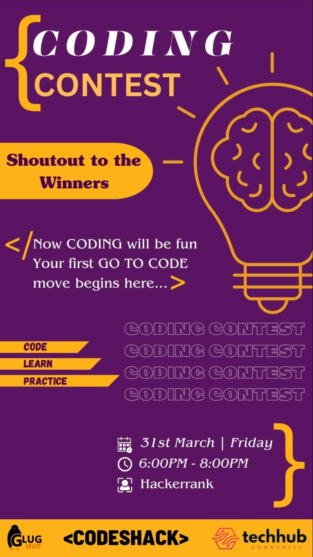 GLUG MVIT on LinkedIn: #coding #community #glug #techhub #codeshack GLUG MVIT on LinkedIn: #coding #community #glug #techhub #codeshack