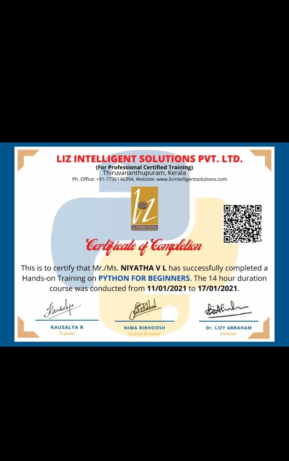 Niyatha V L posted on LinkedIn Niyatha V L posted on LinkedIn