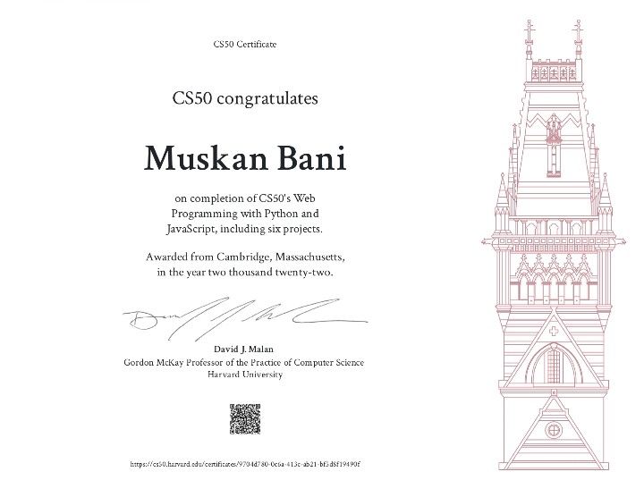 Muskan Bani on LinkedIn: #html #css #javascript #django #reactjs Muskan Bani on LinkedIn: #html #css #javascript #django #reactjs