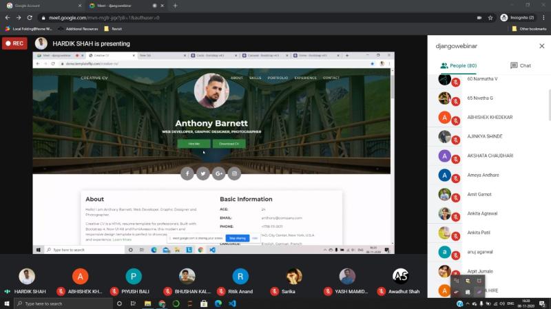 Hardik Shah on LinkedIn: #html5 #css3 #bootstrap #django #webinar #learning Hardik Shah on LinkedIn: #html5 #css3 #bootstrap #django #webinar #learning