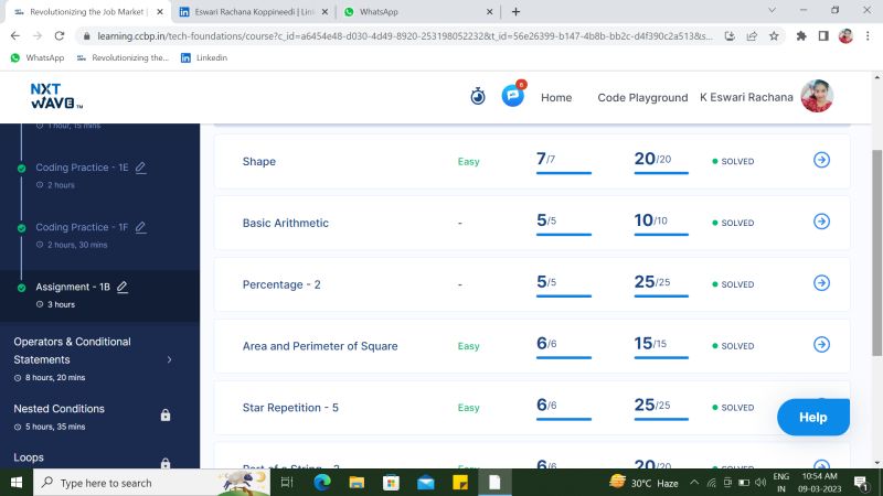 Eswari Rachana Koppineedi on LinkedIn: #30daysofcodechallenge #coding # ... Eswari Rachana Koppineedi on LinkedIn: #30daysofcodechallenge #coding # ...