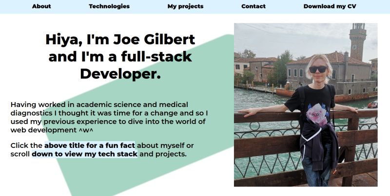 Joe Gilbert on LinkedIn: #portfoliowebsite #typescript #vue #css #html5 Joe Gilbert on LinkedIn: #portfoliowebsite #typescript #vue #css #html5