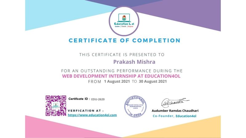 Prakash Mishra on LinkedIn: #internship #webdevelopment #project # ... Prakash Mishra on LinkedIn: #internship #webdevelopment #project # ...