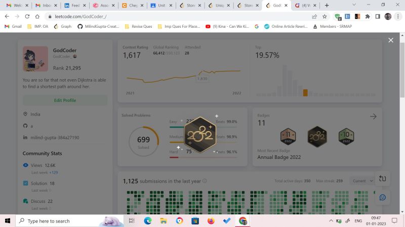 Milind Gupta on LinkedIn: #annual_badge #leetcode #badge #cpp # ... Milind Gupta on LinkedIn: #annual_badge #leetcode #badge #cpp # ...