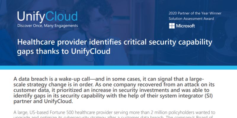Steve C. on LinkedIn: Great story highlighting how UnifyCloud LLC was ... Steve C. on LinkedIn: Great story highlighting how UnifyCloud LLC was ...