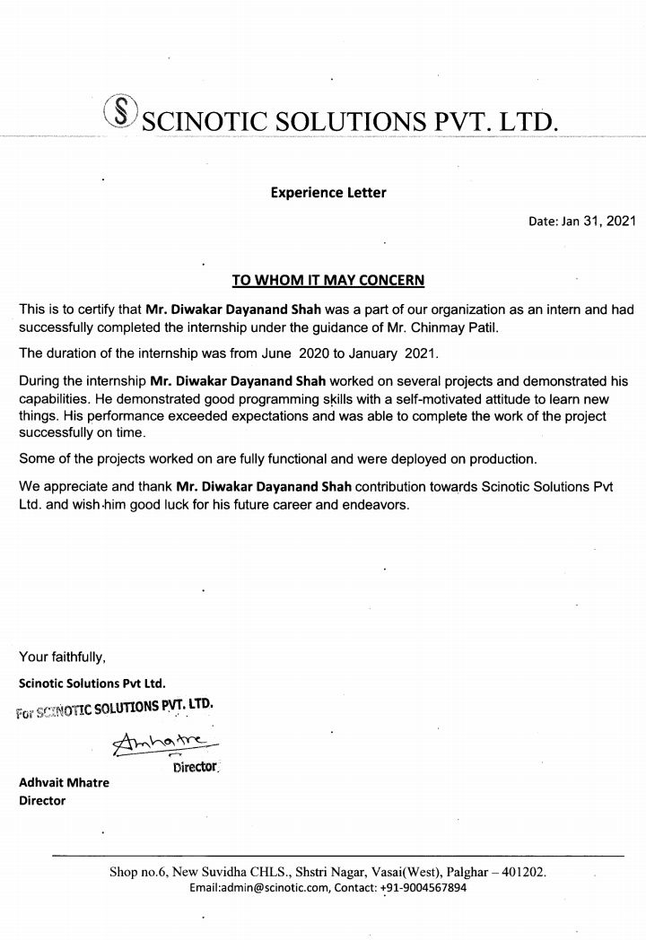 Diwakar Shah on LinkedIn: #internship #javascript #nodejs #expressjs # ... Diwakar Shah on LinkedIn: #internship #javascript #nodejs #expressjs # ...