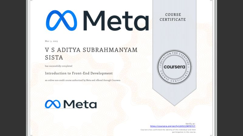 Aditya Subrahmanyam Sista on LinkedIn: #meta #html5 #htmlcss # ... Aditya Subrahmanyam Sista on LinkedIn: #meta #html5 #htmlcss # ...