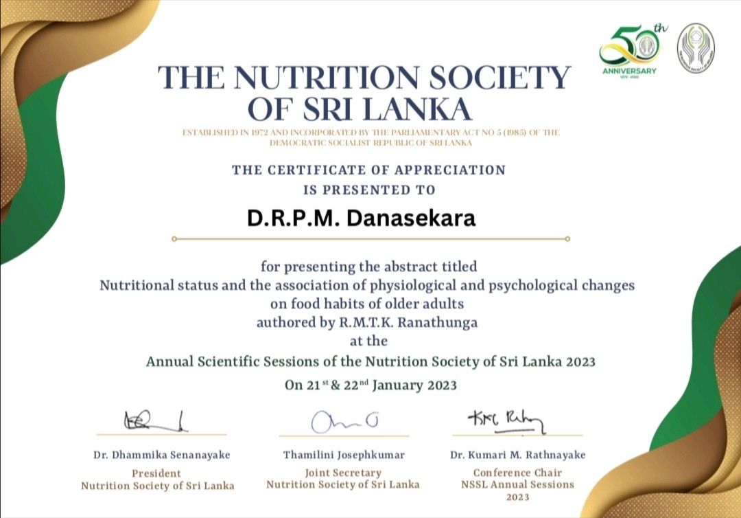 Piyumi Danasekara on LinkedIn: #wusl #nssl #nutrition #abstract Piyumi Danasekara on LinkedIn: #wusl #nssl #nutrition #abstract