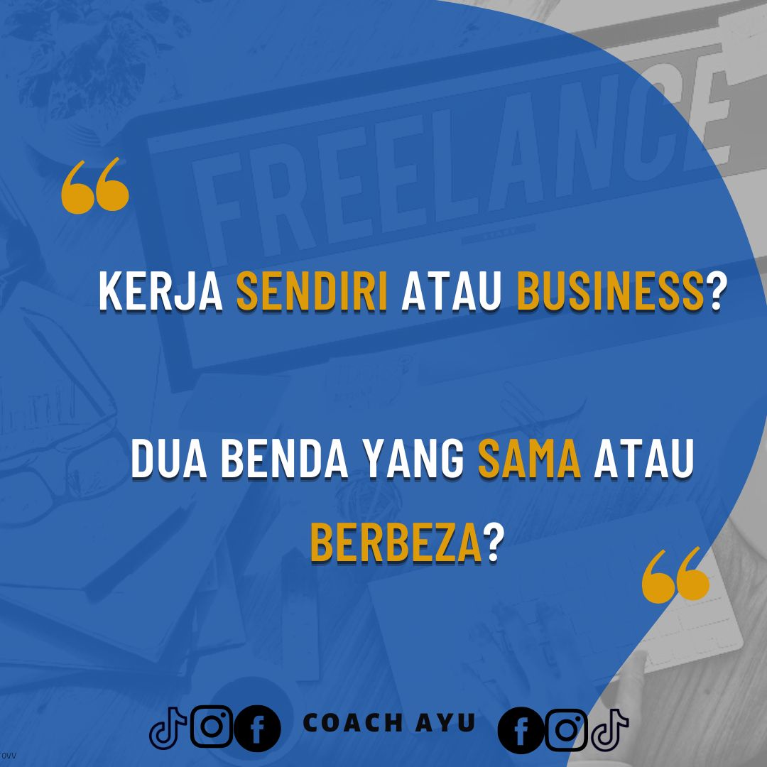 Rohayu Razak on LinkedIn: KERJA SENDIRI ATAU BUSINESS? Sebenarnya kedua ... Rohayu Razak on LinkedIn: KERJA SENDIRI ATAU BUSINESS? Sebenarnya kedua ...
