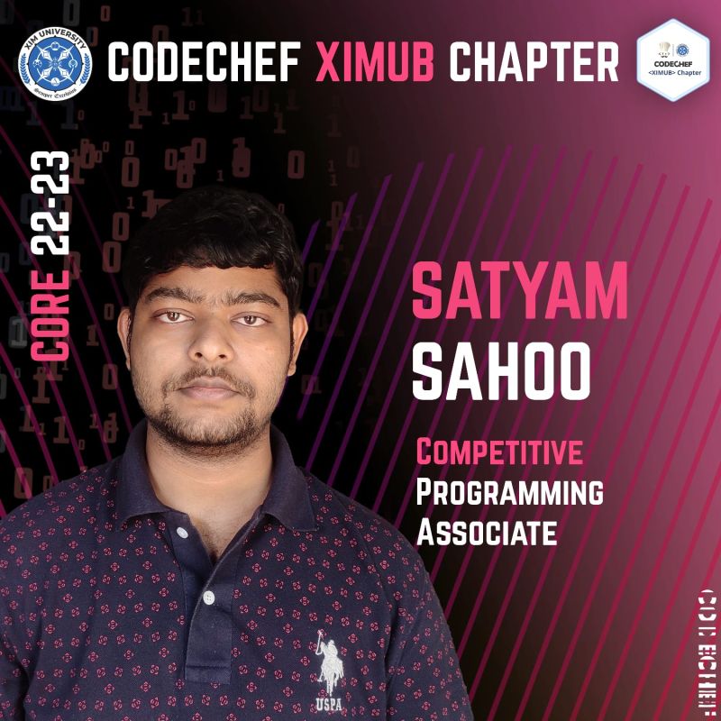 Satyam Sahoo on LinkedIn: #codechef #competitiveprogramming Satyam Sahoo on LinkedIn: #codechef #competitiveprogramming