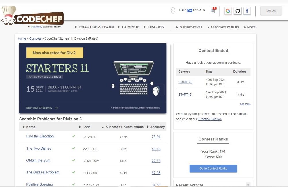 Lichi Agrawal on LinkedIn: #codechef #codechef #codechefstarters11 #cpp ... Lichi Agrawal on LinkedIn: #codechef #codechef #codechefstarters11 #cpp ...
