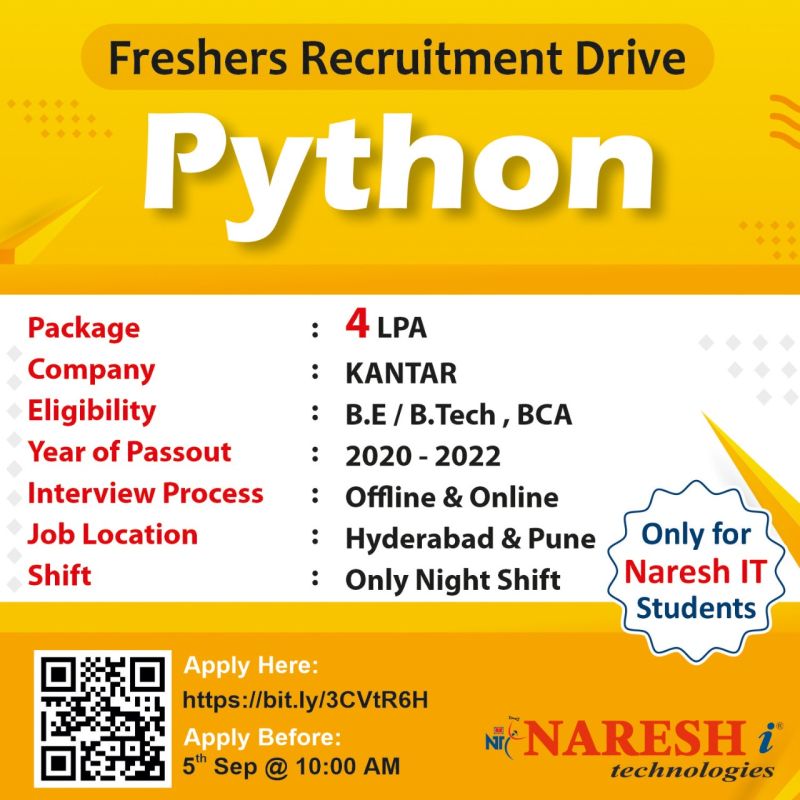 Naresh IT on LinkedIn: #python #numpy #pandas #placements #drive #job # ... Naresh IT on LinkedIn: #python #numpy #pandas #placements #drive #job # ...