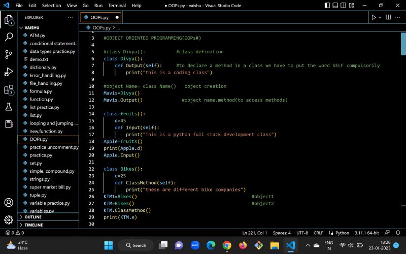 Vaishnavi Thirukkovelluru on LinkedIn: OOPs(Object Oriented Programming ... Vaishnavi Thirukkovelluru on LinkedIn: OOPs(Object Oriented Programming ...