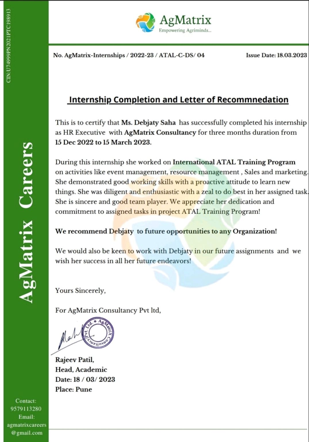 Debjaty Saha on LinkedIn: #agmatrix #agmatrix #agmatrixcareer # ... Debjaty Saha on LinkedIn: #agmatrix #agmatrix #agmatrixcareer # ...