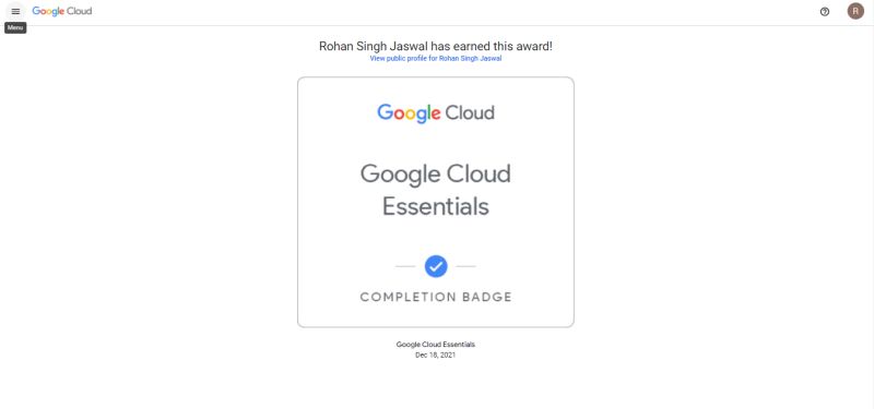 ROHAN SINGH JASWAL on LinkedIn: #googlecloudready #googlecloud #qwiklabs ROHAN SINGH JASWAL on LinkedIn: #googlecloudready #googlecloud #qwiklabs