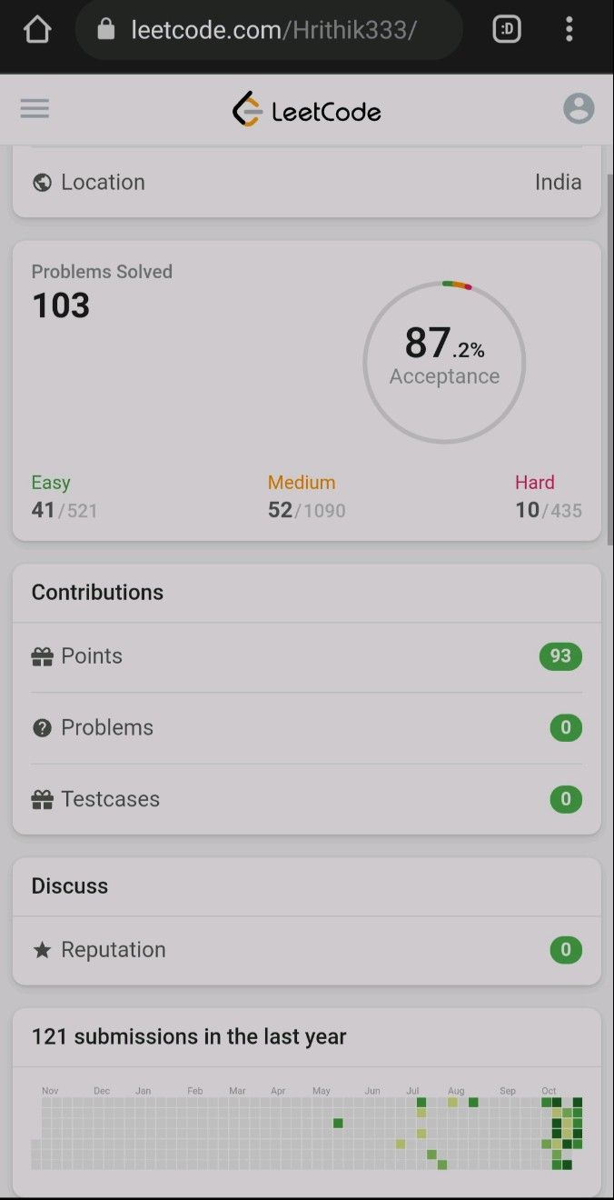 HRITHIK TIWARI on LinkedIn: #leetcode #coding #leetcode | 13 comments HRITHIK TIWARI on LinkedIn: #leetcode #coding #leetcode | 13 comments