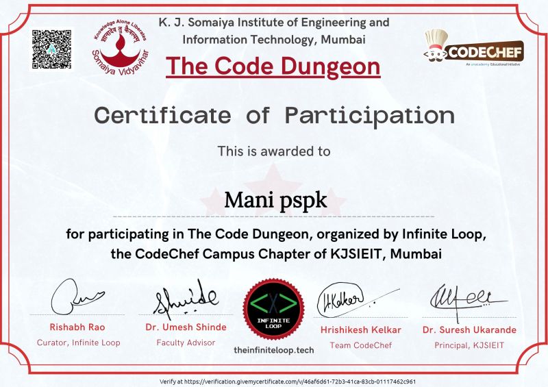 Manish Bonala on LinkedIn: #codechef Manish Bonala on LinkedIn: #codechef