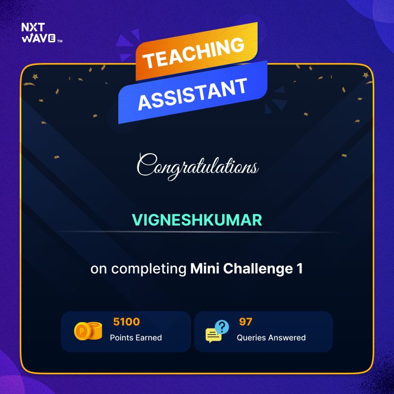 Vigneshkumar D on LinkedIn: #webdevelopment #ccbpian #ccbpacademy #ccbp ... Vigneshkumar D on LinkedIn: #webdevelopment #ccbpian #ccbpacademy #ccbp ...