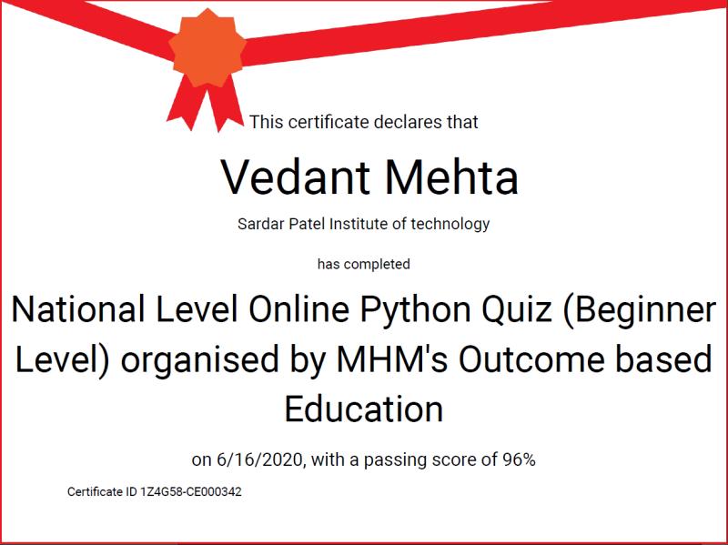 Vedant Mehta on LinkedIn: #pythonprogramming Vedant Mehta on LinkedIn: #pythonprogramming