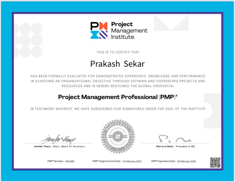 Prakash Sekar, PMP®,ITIL v3, CSM on LinkedIn: #projectmanagement # ... Prakash Sekar, PMP®,ITIL v3, CSM on LinkedIn: #projectmanagement # ...