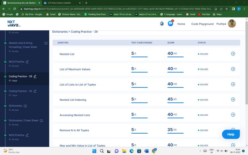 Pushpa Vechalapu on LinkedIn: #day36 #coding #nxtwave #ccbp # ... Pushpa Vechalapu on LinkedIn: #day36 #coding #nxtwave #ccbp # ...