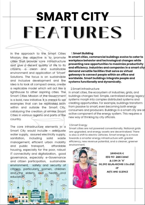 sandhiya K. on LinkedIn: SMART CITY FEATURES sandhiya K. on LinkedIn: SMART CITY FEATURES