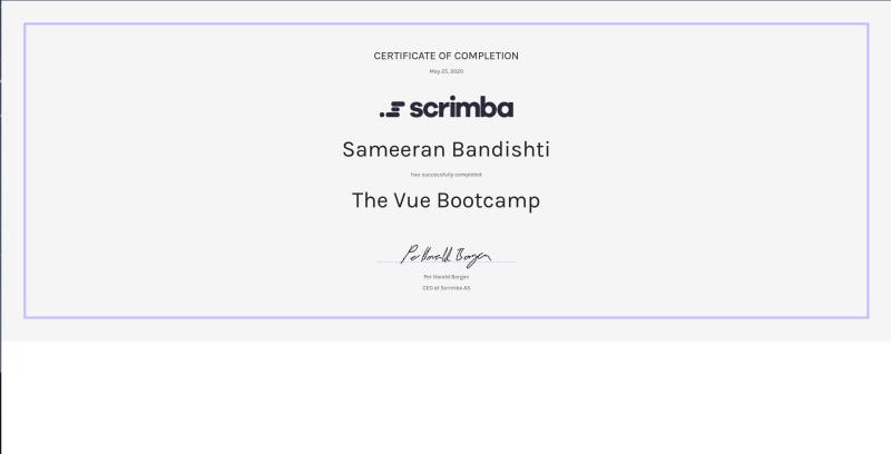 Sameeran Bandishti on LinkedIn: #learning #vuejs #webdev #javascript # ... Sameeran Bandishti on LinkedIn: #learning #vuejs #webdev #javascript # ...