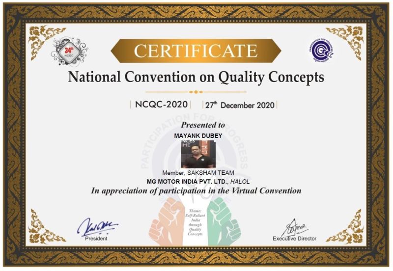 Mayank Dubey PMP® on LinkedIn: #ncqc Mayank Dubey PMP® on LinkedIn: #ncqc