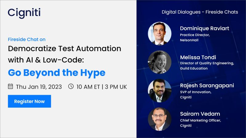 Cigniti Technologies on LinkedIn: Reducing Barriers to Test Automation ... Cigniti Technologies on LinkedIn: Reducing Barriers to Test Automation ...